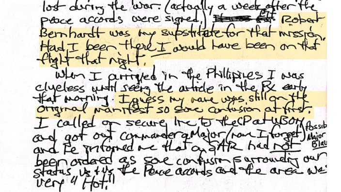 What happened to crew of US spy plane shot down by North Vietnamese?